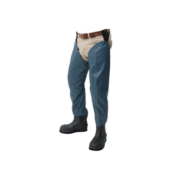 スリムアーチシルエットでヒザが曲げやすく、水の抵抗を軽減。 内側にメッシュ使用で着用時の快適感、履きやすさアップ。HANSHINKIJI阪神素地　BC-103 ヒップウェーダー(フェルト底・裏メッシュ) ●品番:BC-103●胴部素材:リッ...