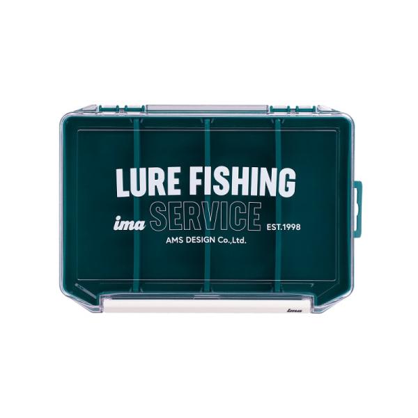 定番ルアーケースに待望の新デザイン登場。ルアーをちょうどよく収納できるケース。定番のimaロゴに加えて、今回はクラシックなカラーに「ima LURE FISHING SURVICE」と「Cast Just Retrieve.（＝投げて巻くだ...