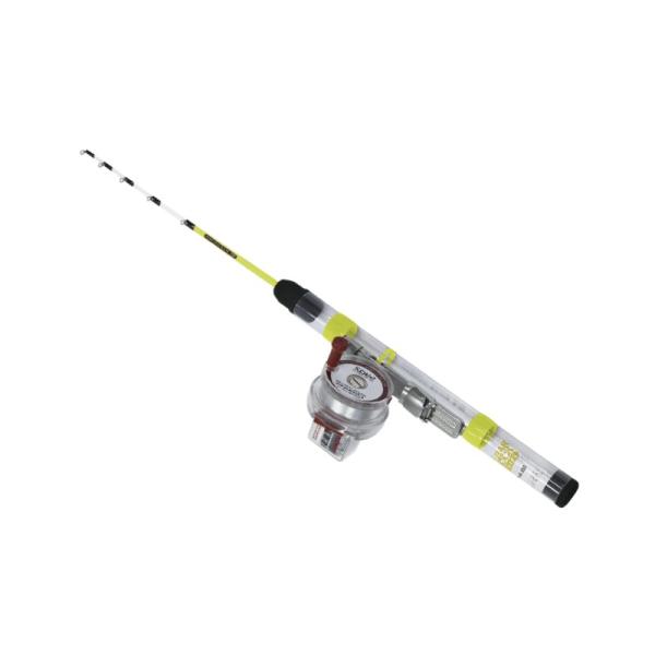 扁平穂先が付属したロッド＋カウンター付リールセットグラス製扁平穂先を使用したドーム船、氷上釣り対応のワカサギ専用ロッドに棚がわかるカウンター付の小型両軸リールを搭載したワカサギ釣り専用セット。オリジナルマウントシステムで元径5mmのお好きな...