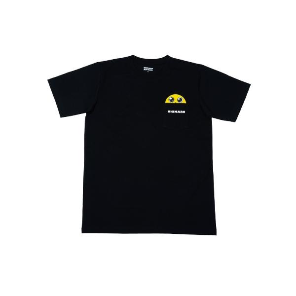 しっかりとした素材感が魅力のヘビーウエイト天竺コットン素材Gamakatsuがまかつ　うきまろ ひょっこりポケティー●品番：UK8023●カラー：#1 ブラック●サイズ：LL●着丈：75●身巾：55●袖丈：23●素材：綿100%（天竺）