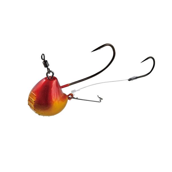 桜幻鯛テンヤTGのハイコストパフォーマンスバージョン革新的設計のゼロアングルやワンタッチエビキーパーを搭載したハイスペックを踏襲しつつ、鉛製ヘッドとして登場。新設計専用フックがより攻撃的に、より使いやすいテンヤを生み出しました。孫バリは即あ...