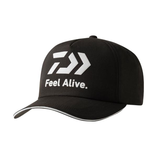 ■FeelAlive.ロゴを施した定番キャップつば裏をブラックにすることで水面からの光の照り返しを抑える。ロゴはふっくらとした発泡プリントを採用。DAIWAダイワ　DC-9125W FeelAlive.キャップ●サイズ:キング●素材:ポリエ...