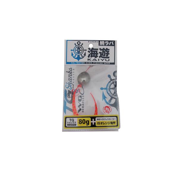 TGシャンクスとWGヘラクレスカーリーユニットの完成品モデル。汎用性の高いタングステンヘッドと、鈎絡みなどのトラブルが少ないシングルカーリーのセットなので、タイラバ入門者の方にもオススメです！KAIYU TG Shanks + WG HER...