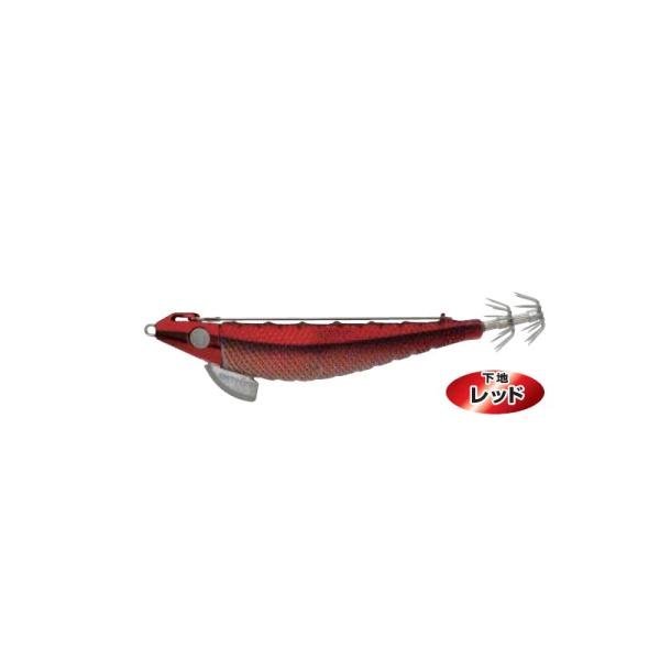 エサ＆ワーム装着用エギ墨族ONBU-オンブ-"身持ちのいいエサやワーム"は、ワイヤー不要!!"アシストピン"のスライドで、エサ＆ワームを簡単装着！｜装着方法(1)ピンをスライドさせロック解除(2)エサやワームをピンにさす(3)テール付近の穴...