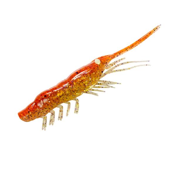 まんま海老のワーム新登場！ダートもフォールもスイミングも、”キビキビヒゲ”＆”パタパタ足”の「リアル海老アクション」でアピールしまくり！まる見えの”内臓”がバイトマーカーバイト誘発！フォーミュラー配合スナッチバイト シュリンプ】の水中アクシ...