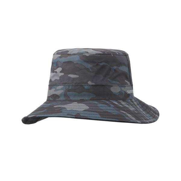 ドライシールド生地を使用した防水バケットハット防水仕様のシームテープで水の侵入を防ぎます。ブランドロゴを小さく配置したシンプルなデザインは被りやすく、釣りに必要な基本性能をもった使い勝手の良いバケットハットタイプです。生地には防水透湿性能の...