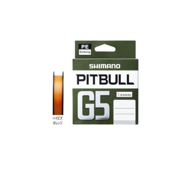 ライトリグや荒天時の切り札高比重のシンキングPEライン■IZANAS(R)高分子量ポリエチレンを素材とした高強度、低伸度ＰＥライン。■シンキングのPEラインピットブルG5を使うメリットとは？高い強度だけでなく、低伸度と高感度を備えているので...