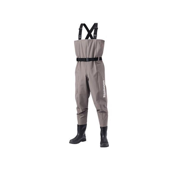 コスレに強いウェーダー。●コスレに強い耐久性の高いタスラン生地を採用●内側はメッシュで快適なドライ感●ブーツ部は特殊PVC素材を採用し、剛性感とソフトな履きごこちを両立●PVCブーツとフェルトソールに縫製加工を施したステッチダウン製法●ソー...