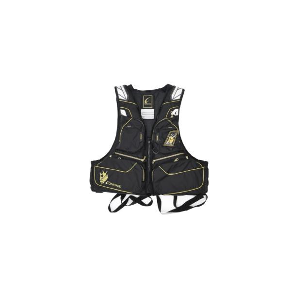 ●鬼掛ライフジャケットHayabusaハヤブサ  YT321G 鬼掛 ライフジャケットL2-I●サイズ:M●カラー:ゴールド