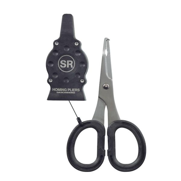 AUS6（6A）1.6mmステンレス製スプリットリングプライヤーです。先端部分ではフック外し、スプリットリングオープナーやプライヤーとして、元部分のギザギザ刃はPEラインを逃さずにカット。ホルスターとハンドルは高強度、超軽量、サビないCFR...