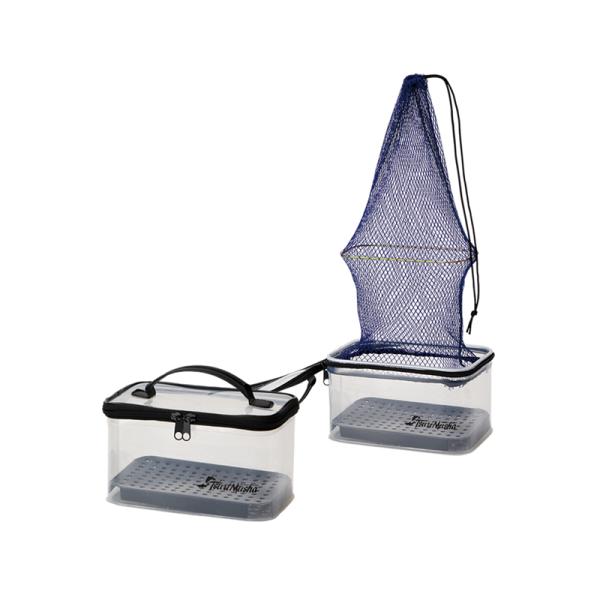 ネット付きで友舟からダイレクトにバックにIN！氷水を作っておくことで簡単手軽に鮎を〆ることができます。玉網からダイレクトも可能です。（ネットは取り外し可能）釣武者クーラーインバッグ　友舟ダイレクト【スペック】●サイズ：W235ｘD150ｘH...