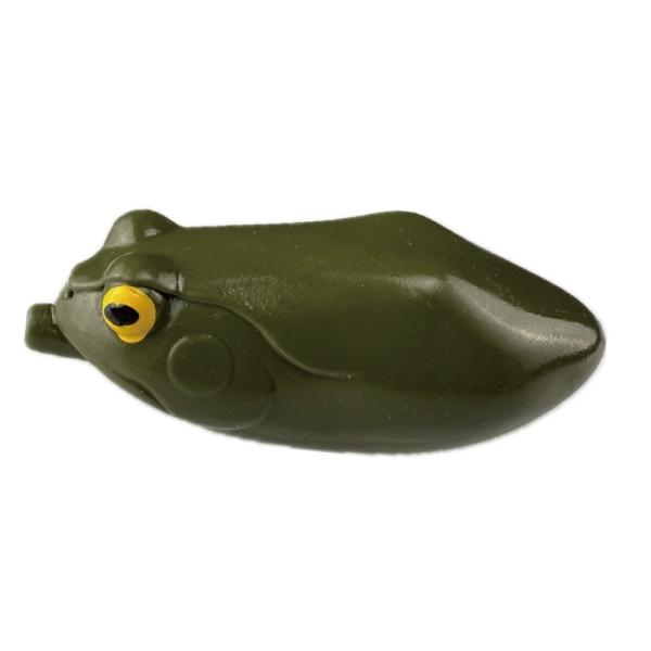 独自の造形に卓越した演技力を秘めた小型モデル。梢や草葉にとまったアマガエルの顔と姿態をデフォルメしたモデル。寸詰まり気味の丸っこいボディと、完全手作業で造り出された原型を忠実に再現した独特の前面形状により、ノーズダイブせず水面をイキイキと動...