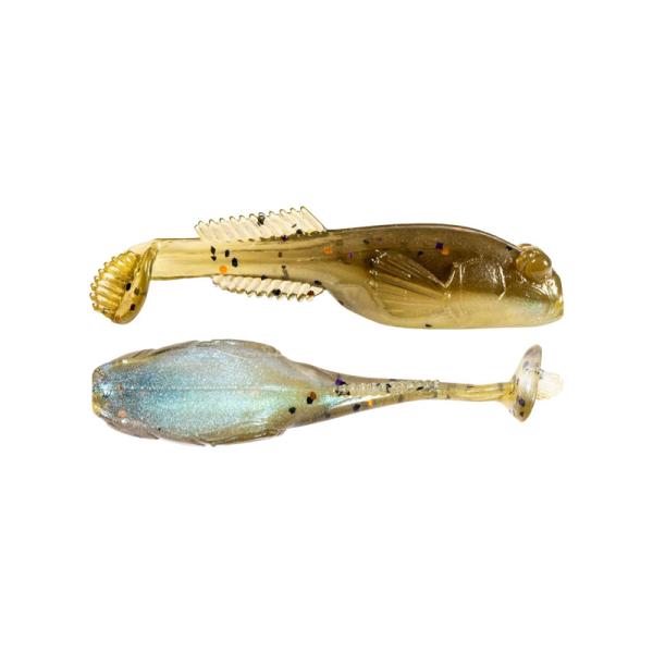 高耐久＆高浮力素材もっちり柔らかワーム独自のタフ素材「10X Tough ElaZtech」小振りなサイズ感とファットボディ＆独自形状のシャッドテールでナチュラルアクション！Z-MAN　TRD GobyZZ-MAN　TRD ゴビー Z●サイ...