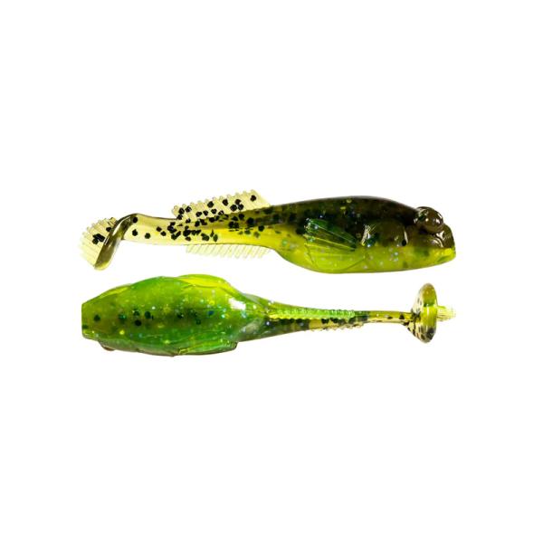 高耐久＆高浮力素材もっちり柔らかワーム独自のタフ素材「10X Tough ElaZtech」小振りなサイズ感とファットボディ＆独自形状のシャッドテールでナチュラルアクション！Z-MAN　TRD GobyZZ-MAN　TRD ゴビー Z●サイ...