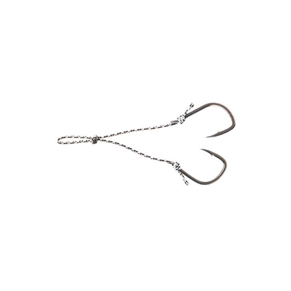 ビンビンスイッチに対応する純正スペアフックです。各サイズに適合する設定で、アクションとポテンシャルを最大限に引き出すセッティングです。段差「無し」仕様は、2本の鈎で口の中をガッチリと捉える事が可能。TG製品ヘビーウェイトの100g＆120g...