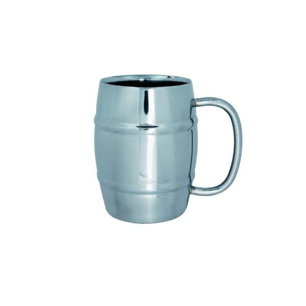 ステンレス製の二重構造の樽型マグです。belmontベルモント　BM-109 ステン樽型ダブルマグ 400ml●品番：BM-109●サイズ：約φ90×108mm(容量400ml)●材質：18-8ステンレス●MADE IN JAPAN