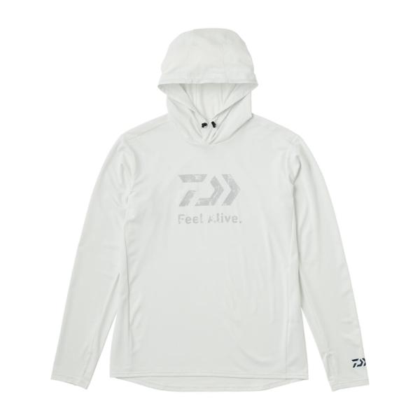 ■太陽光から肌を守り、心地よいドライ感が続く春夏シーズンに最適なUVケア、吸水速乾機能付き。本体素材の肌面側凸部分に撥水糸を使用することで吸水機能はそのままに、汗によるべたつきを抑制し、快適な着心地を継続する。ポリエステル100％で軽量なが...