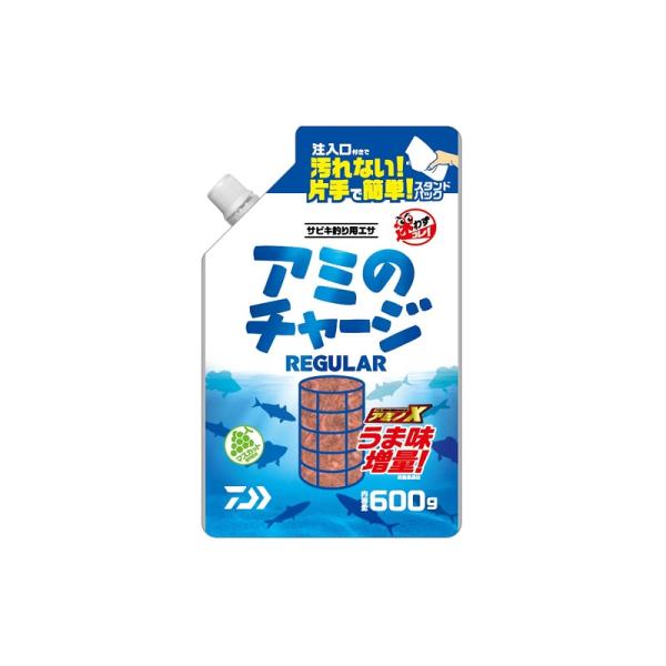 手が汚れず扱い易いサビキ用コマセエサ（常温タイプ）サビキ釣り用エサ。常温保存。使いたい時に解凍不要で、すぐに使える。スタンドパック。片手で持ちやすく使い易い。注入口付き（口径が小さめ）。手を汚さずに、コマセカゴに充填しやすい。アミノX配合。...