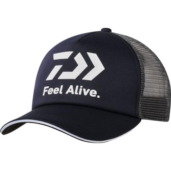 ■定番メッシュキャップにFeel Alive.ロゴが登場ベーシックなハーフメッシュキャップ。バイザー裏をブラックにすることで水面からの光の照り返しを抑える。ロゴはふっくらとした発泡プリントを採用。DAIWAダイワ　DC-6225 Feel ...