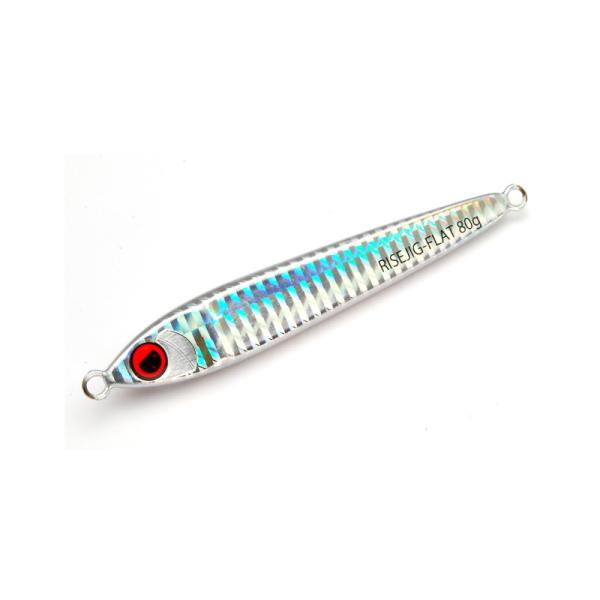 RISE JIG FLATについて■フラット面とアール面の左右(表裏)非対称デザイン■ただ巻きでウォブリング、STOP＆GOでクイックアクション■フリーフォールではヒラヒラと大きくスライドしスローに水平フォール■ウェイト毎に最適なバランスを...