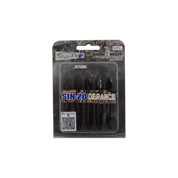 目にした魚を疑うことなく喰わせる！！バス・シーバス・メバル・チヌ・青物・太刀魚など全フィッシュイーター対応ジグヘッド内蔵型ソフトベイトTULALA DRANCKRAZY SIN-ZO DERANGEツララ ドランクレイジー シンゾーディレン...