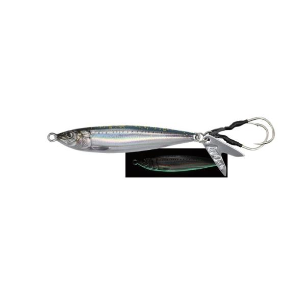 バイトを約束する 最もイワシなジグ　? The most resembling the sardine closely -■シャープな引き抵抗でキビキビ泳ぐセンターバランス設計！■フラットブレードが回転せずに水流とアクションでフラッシング作...