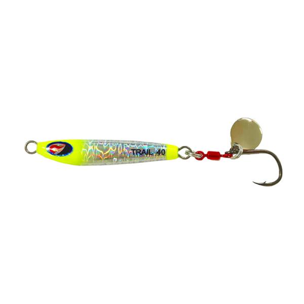 「タダ巻き特化」のブレードジグスローな展開から早巻きまで姿勢を崩すことなく、キャスト飛距離ブレードの抵抗をものともしないフォール速度を備えるボディー形状、ジグ後方部には、メインターゲットの一つでもあるサワラに対し丸呑みによるラインブレイクを...