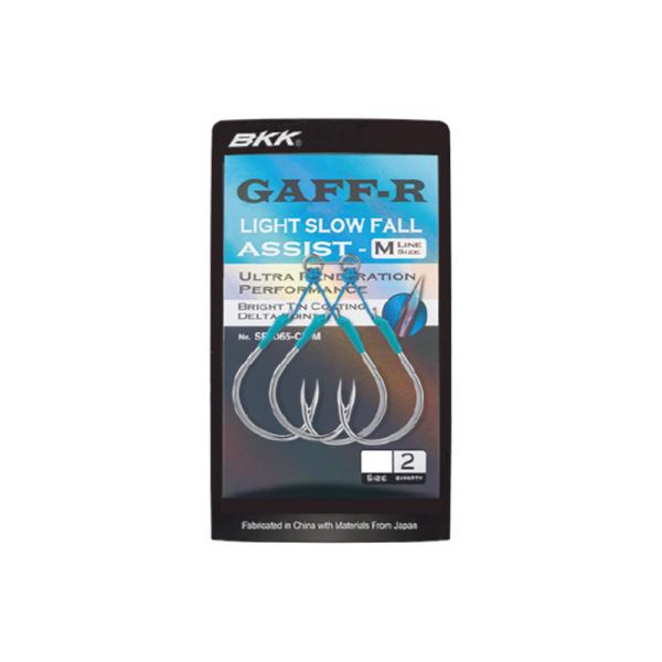 ジギングフックBKK　SF GAFF-R Mビーケーケー　SF GAFF-R M●SIZE：1●Assist Line(lb)：100●Assist Length　a(mm)：20　b(mm)：52●QTY：2●COATING：Bright...