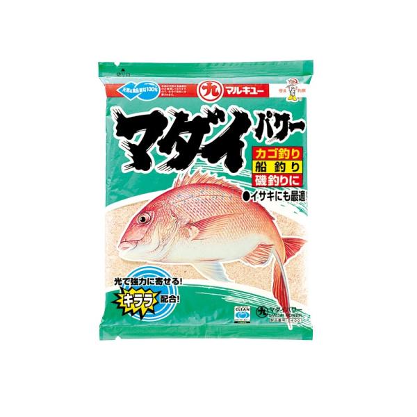 生オキアミに混ぜるだけ。寄りと、食いがぐんとよくなりますマダイの好むエビ・オキアミ・アミノ酸をたっぷり含んだカゴ釣り用配合エサです。生オキアミに混ぜてご使用ください。光る成分キララの効果で集魚力アップが望め、さらにオキアミの変色を防ぐ効果も...