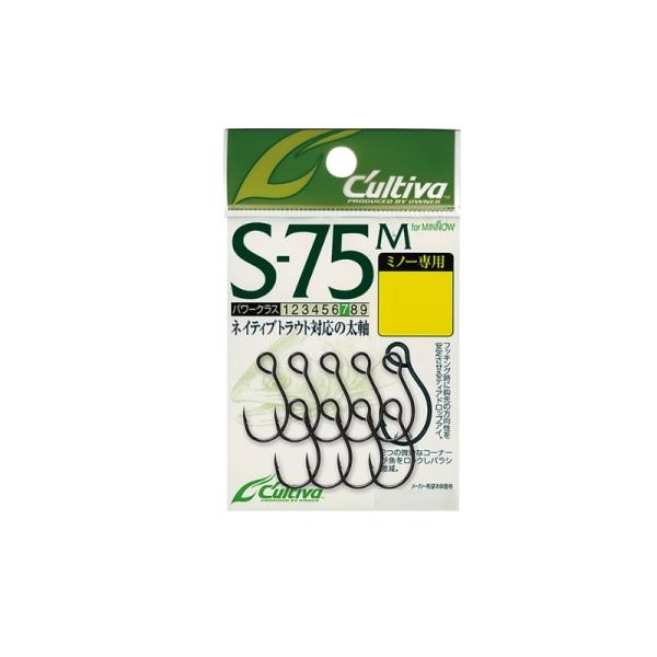 トラウト・プラッキング専用フック。太軸です。ＳＷにも。好評のS-75バーブレスにバーブ付きバージョンが追加となりました。バーブレスでもバラしにくい独自のゲイブ形状にバーブがついたことでホールド感は一層高くなりました。本流から河口まで、また、...