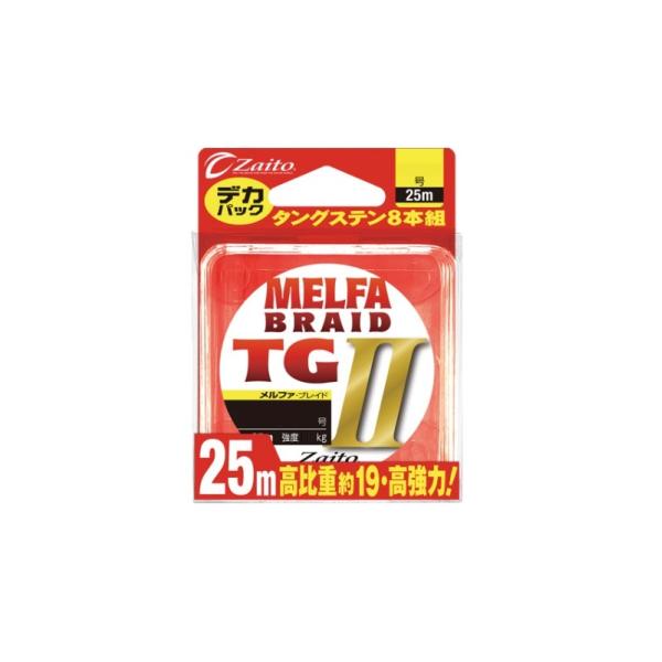 25m高比重約19・高強度さまざまな水中糸の長さに対応する長巻きデカパックが登場！OWNER　No.66109　Zaito MELFA BRAID TG IIオーナー　No.66109　ザイト・メルファブレイドTG II 25m●品　番：6...