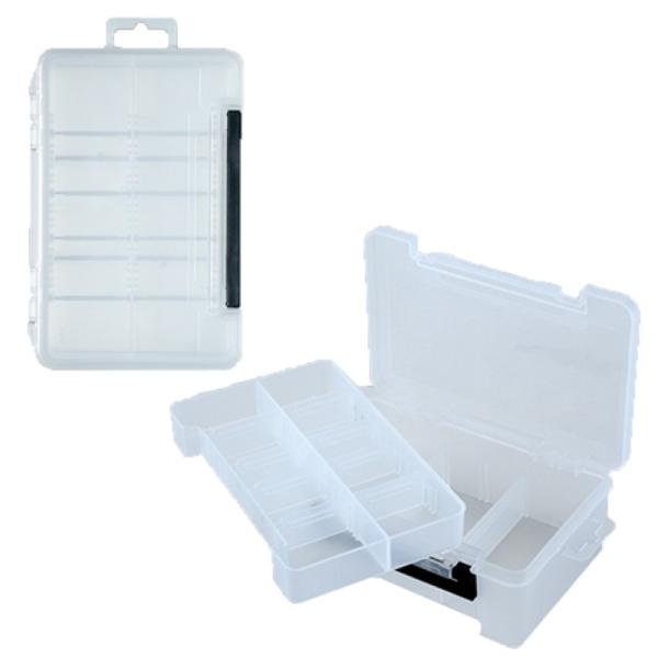 小物収納に便利な中皿付き!ハードマスター400、500、620、BM-7000中皿にシステム収納可能。MEIHO明邦　SFC システムトレイケースHD クリア●サイズ外寸：178×120×60mm　　　　内寸：170×108×56mm●素材...