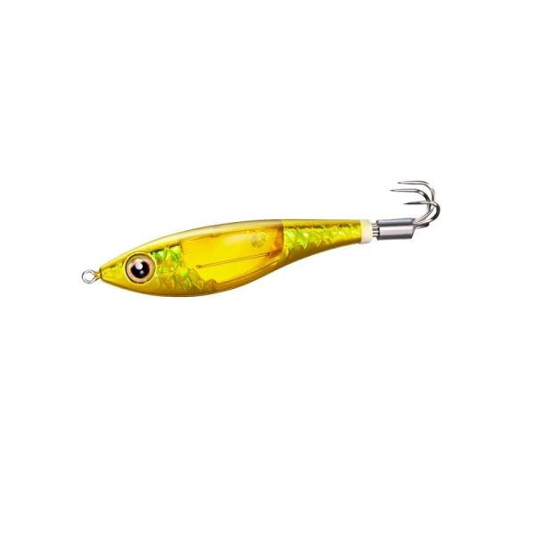 フラッシュブースト搭載のコンパクトスッテ。タコマスタースッテM フラッシュブーストは内蔵された反射板の明滅で止めている間もマダコに強くアピール。アピールグッズを足すことなくシンプルな仕掛けで釣ることができるため潮の抵抗が少なく、流されにくく...