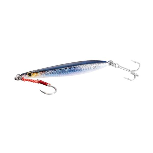 30gで平均飛距離100mOVER,ぶっ飛びジグ。同じポイントで横並びになるアングラーの中で、一番沖までルアーを飛ばしたい。その目的を達成するために、一般的なシーバスロッドでも投げやすい30gで、平均100mオーバーの飛距離実現を目標に開発...