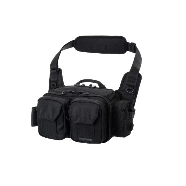 7点のポケットやホルダーを搭載。釣り用多機能型ショルダーバッグルアーや小物を使いやすい場所に分けて収納できるショルダーバッグ。釣り専用バッグとして、3種のホルダー（ドリンク／プライヤー／ロッド）を標準装備しています。■7点のマルチポケットタ...