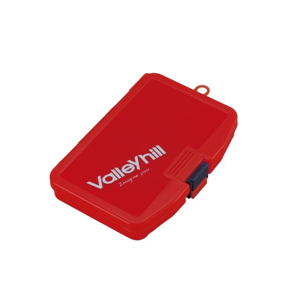 仕切り板が4枚付属の小型ケース。仕切り板を使用しないフリースタイルと仕切り板を使用しての収納が可能。アシストフック、中・小型プラグ、小型エギ、10号程度のメタルスッテ等、小型ながら汎用性の高いケースです。Valleyhillバレーヒル ルア...