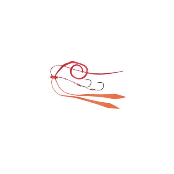 スリムカーリー＋スリムストレートをセットした根魚や大鯛狙いに最適な大針仕様の遊動式タイラバ替えユニットHAMADA SHOKAI　CLA039浜田商会　CLA039　ブレイズスリムカーリーユニット　大針●品　番：CLA039●カラー：RDO...