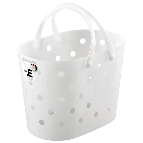サイズ:幅45.6×奥行29.7×高さ33cm材質:ポリエチレン品番:F-2459製造国:日本メーカー:不動技研ランドリーボックス ランドリーラック 洗濯物入れ おもちゃ 玩具 脱衣カゴ 脱衣籠 バスケット 持ち手付き 柔らかい 丸型 メッ...