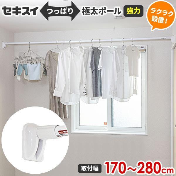サイズ:幅170〜280×奥行8×高さ11.2cm　パイプの太さ　(太い方)直径　31.8mm、(細い方)直径　27.6mm材質:本体/樹脂コーティングスチールパイプ　成型部品/ABS樹脂　圧着部/EVA　バネ/鉄(メッキ)耐荷重:長さ17...