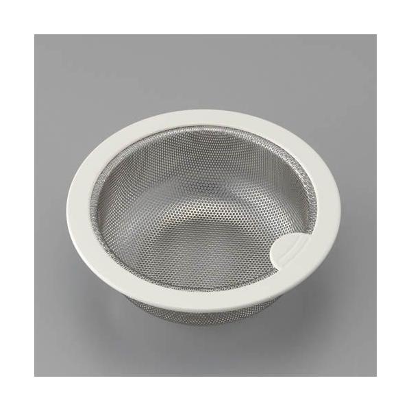 サイズ（約）:直径144×高さ50mm材質:枠/ポリプロピレン　網/18-8ステンレス品番:SP-217製造国:日本メーカー:伸晃メッシュ 排水口 排水溝 流し台 シンク内 生ゴミ 生ごみ 受け皿 かご カゴ キャッチ ごみ取り ゴミ取り ...