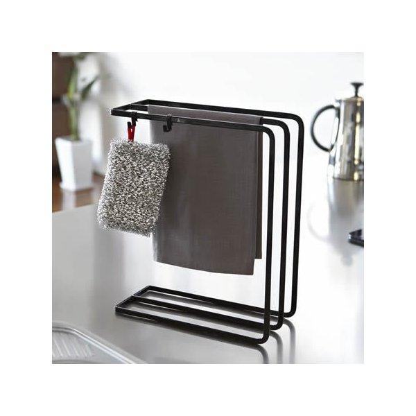 サイズ（約）:幅30×奥行10×高さ25cm材質:本体/スチール（ユニクロメッキ・粉体塗装）メーカー:山崎実業山崎実業 山実 yamazaki tower タワー タオルハンガー 布巾スタンド フキンスタンド ふきんスタンド タオルバー タ...