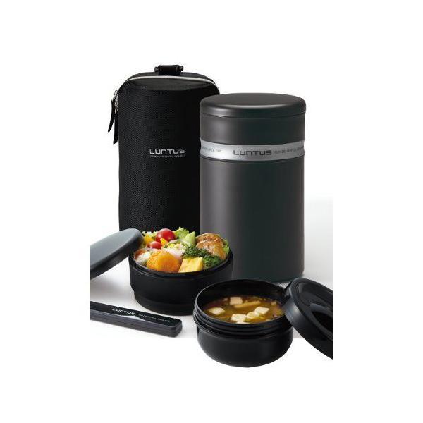 サイズ(約):幅141×奥行141×高さ228mm容量:ごはん容器/390ml　おかず容器/400ml　スープ容器/250ml保温効力:専用バッグ使用時/65度以上(6時間)　専用バッグ未使用時/60度以上(6時間)品番:HLB-B1040...