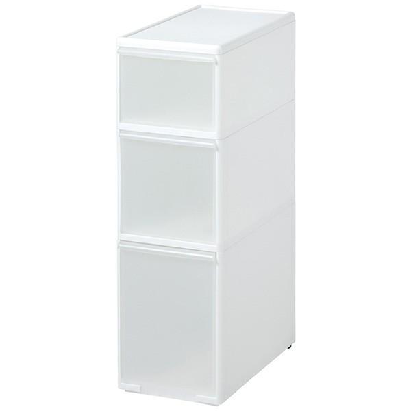 本体サイズ:幅255×奥行465×高さ820mm引出し内寸サイズ:上段/幅213×奥行431×高さ160mm　中段/幅213×奥行431×高さ225mm　ボトル/幅213×奥行405×高さ308mm材質:ポリプロピレン品番:MS-111D製...