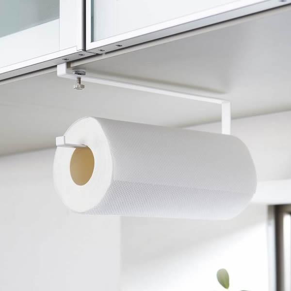 サイズ(約):1.5×26×高さ11.5cm重量(約):170g材質:本体/スチール(粉体塗装)耐荷重(約):500g製造国:中国メーカー:山崎実業山実 yamazaki 吊り下げ式 ロールペーパー ペーパータオル キッチン 台所 空間活用...