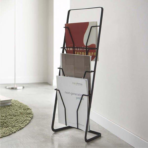 サイズ(約):幅25×奥行18×高さ71cm重量(約):1.3kg材質:本体/スチール(粉体塗装)品番:6513メーカー:山崎実業雑誌 ラック カタログラック オフィス 飲食店 モデルハウス 展示場 受付 カウンター 医院 病院 待合室 ４...