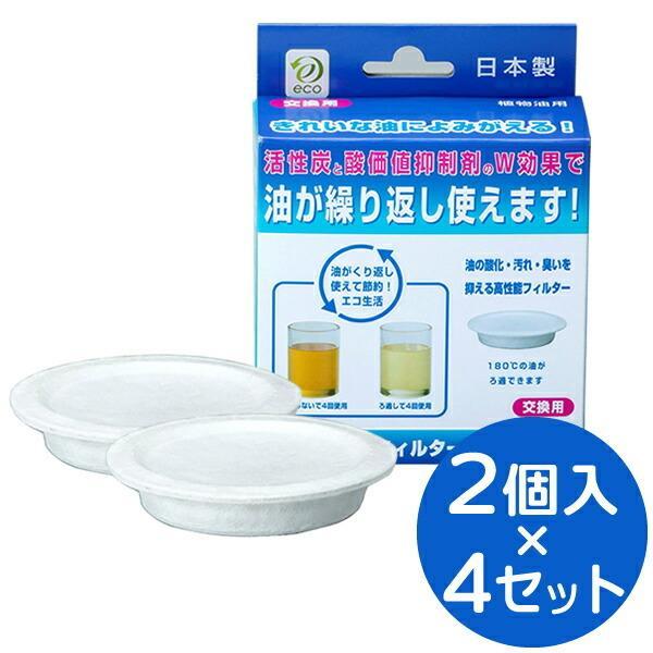 サイズ（約）:直径9.5×高さ2cmろ過容量:1個あたり約2L材質:パルプ、レーヨン、活性炭、ケイ酸マグネシウム使用温度（約）:180度以下品番:KWF-2P製造国:日本メーカー:高木金属工業国産 天然素材 炭濾過 油こし器 油こし紙 専用...