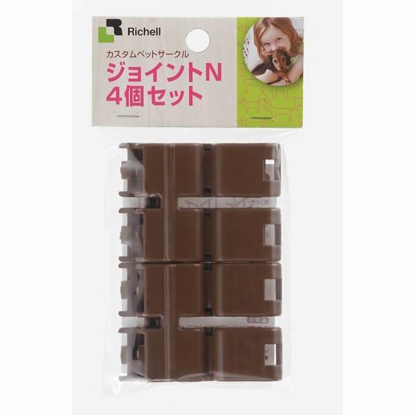 1個あたりサイズ（約）:幅5.8×奥行4.8×高さ0.9cm重量:28g材質:ポリプロピレン製造国:中国メーカー:リッチェルペット サークル フェンス ケージ 犬小屋 犬舎 檻 おり 柵 ４個セット ジョイント カスタムペットサークル 留め...