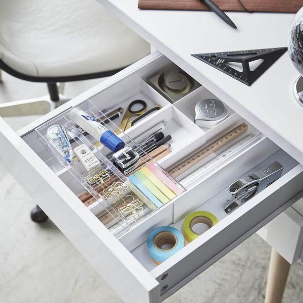 サイズ（約）:幅25×奥行24.6〜45×高さ5.7cm上段トレーサイズ（約）:幅24.5×奥行10.2×高さ2.2cm重量（約）:620g材質:本体/ABS樹脂　上段トレー/PS樹脂耐熱温度:80度耐冷温度:-40度品番:3441製造国:...