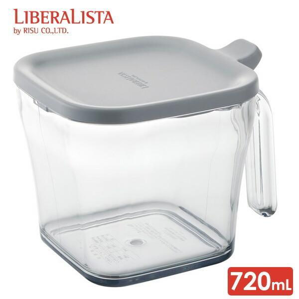 商品サイズ（約）:幅11.2×奥行14.5×高さ10.6cm容量（約）:720ml重量（約）:157g材質:本体・スプーン・フタ/ＰＳ　パッキン/発泡ＰＥ　製造国:ベトナムメーカー:リス調味料 砂糖 さとう 塩 しお 小麦粉 片栗粉 すりご...