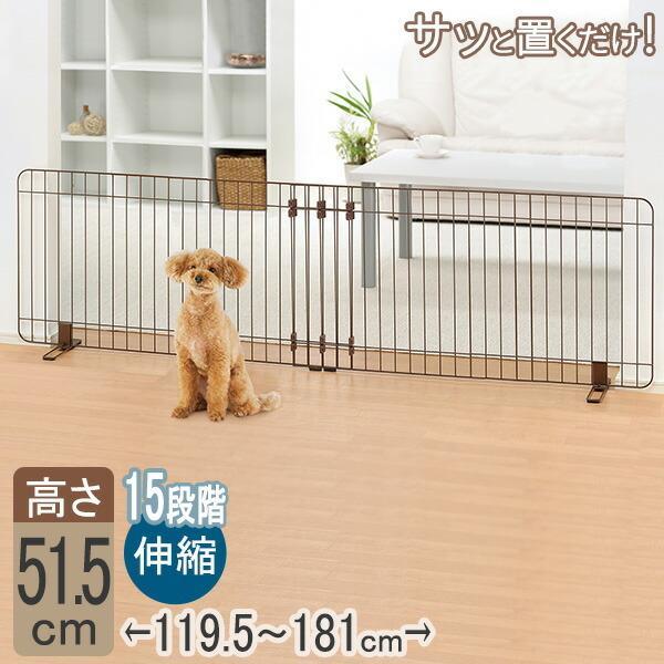 最小時サイズ（約）:幅119.5×21×高さ51.5cm最大時サイズ（約）:幅181×21×高さ51.5cm重量（約）:2.6kg材質:ワイヤー部、脚部/スチール　ゴム脚/シリコーンゴム製造国:中国メーカー:リッチェルペット用品 ペット小物...